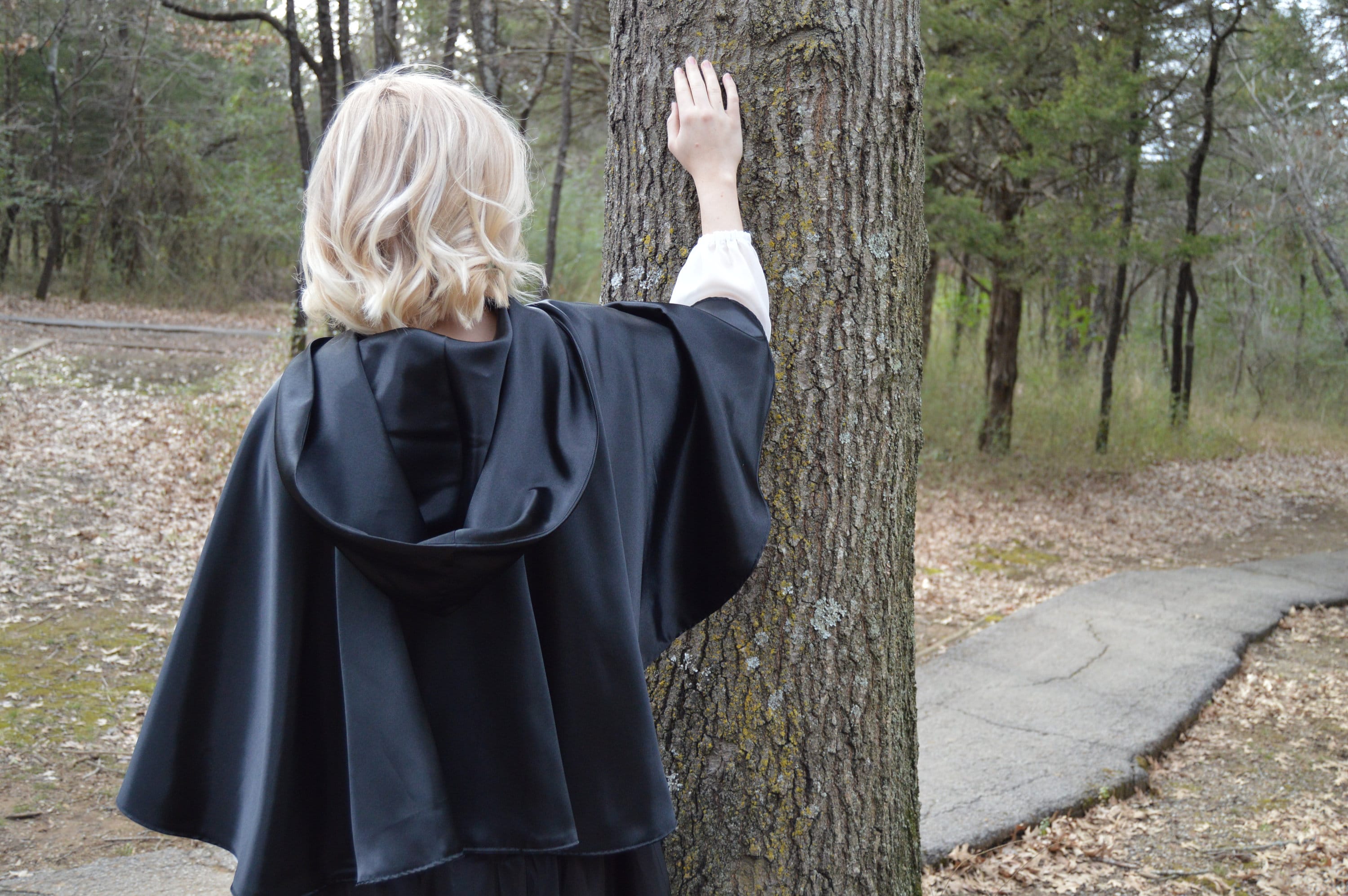 Satin Short Hooded Caplet - Etsy