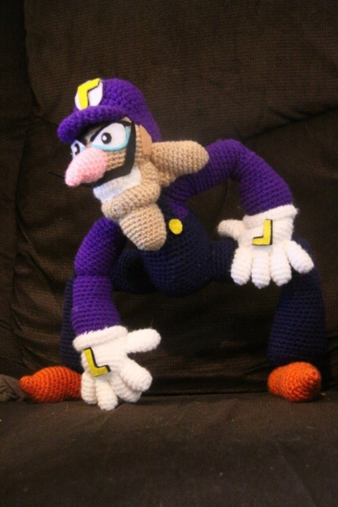 Waluigi Inspired Crochet PATTERN - Etsy