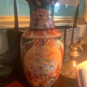 Large Chinese Vintage Vase Dining Table Centerpiece Chinese Traditional ...