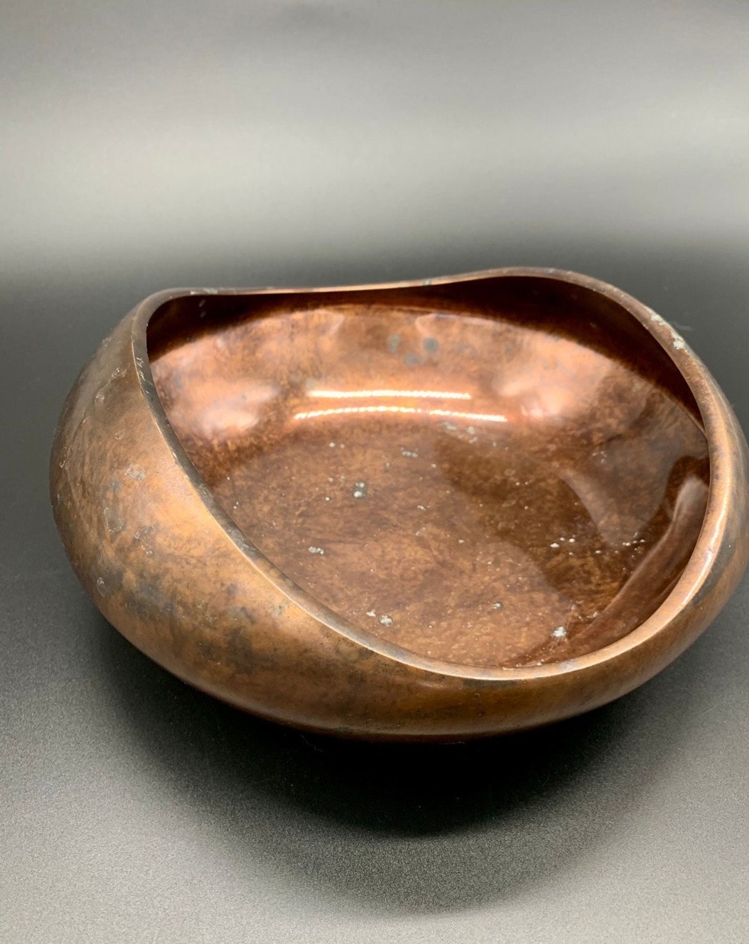 Modern Metal Nambé Art Bowl Vintage Bronze Bowl Vintage Copper Bowl ...