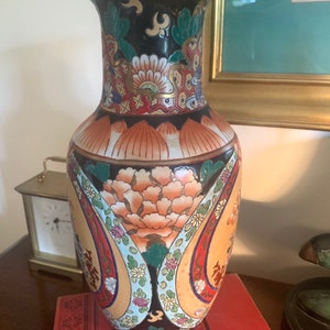 Large Chinese Vintage Vase Dining Table Centerpiece Chinese Traditional ...