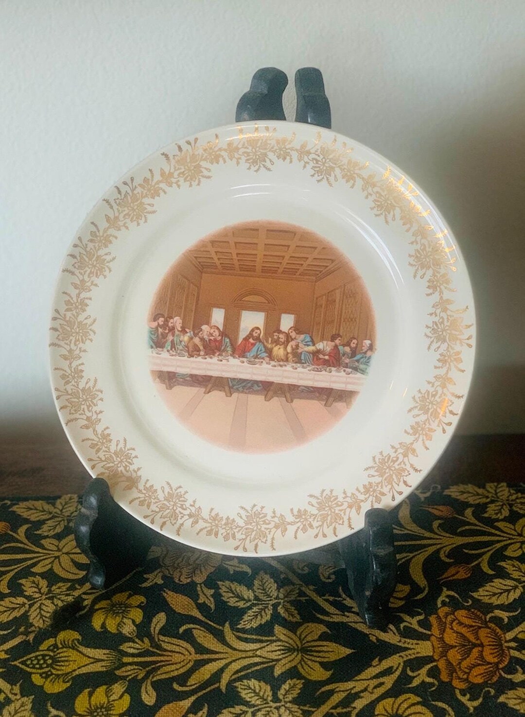 Vintage Lord's Supper 10" Dinner Plate Sanders MFG Nashville Tennessee ...