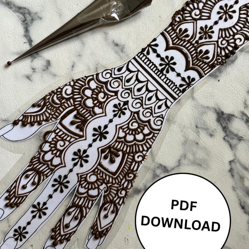 Henna Stencil - Etsy