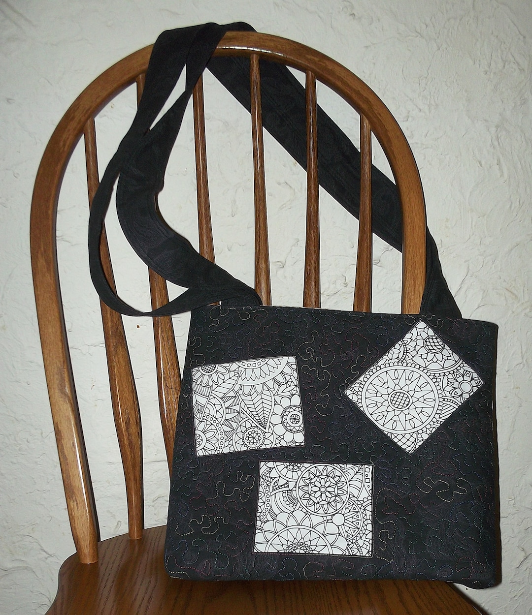 Handmade Color-your-own Tote Bag: Adult Coloring Book Style - Etsy
