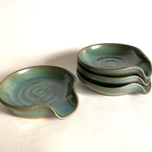 Handmade Green Spoon Rest, Ceramic Spoon Rest - Etsy