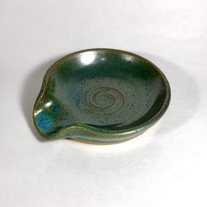 Handmade Green Spoon Rest, Ceramic Spoon Rest - Etsy