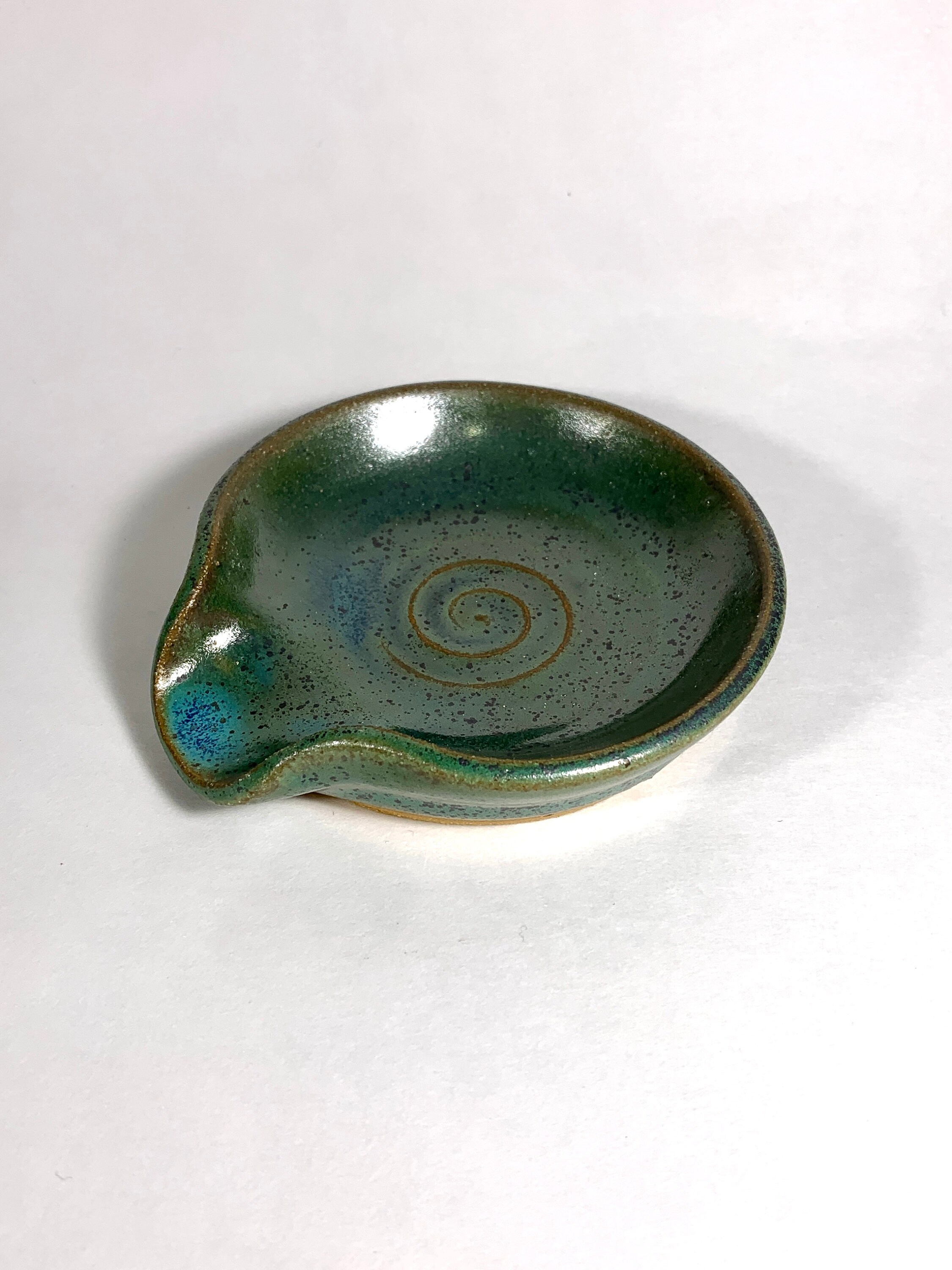 Handmade Green Spoon Rest, Ceramic Spoon Rest - Etsy