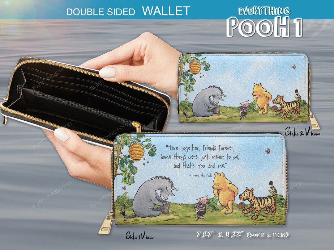 Winnie the Pooh WALLET FRIENDS Pooh Quote ("here Together Friends ...