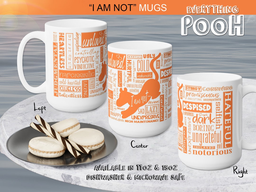 TIGGER Winnie the Pooh MUG 11/15oz AFFIRMATION Quote Mug ("i Am Not ...