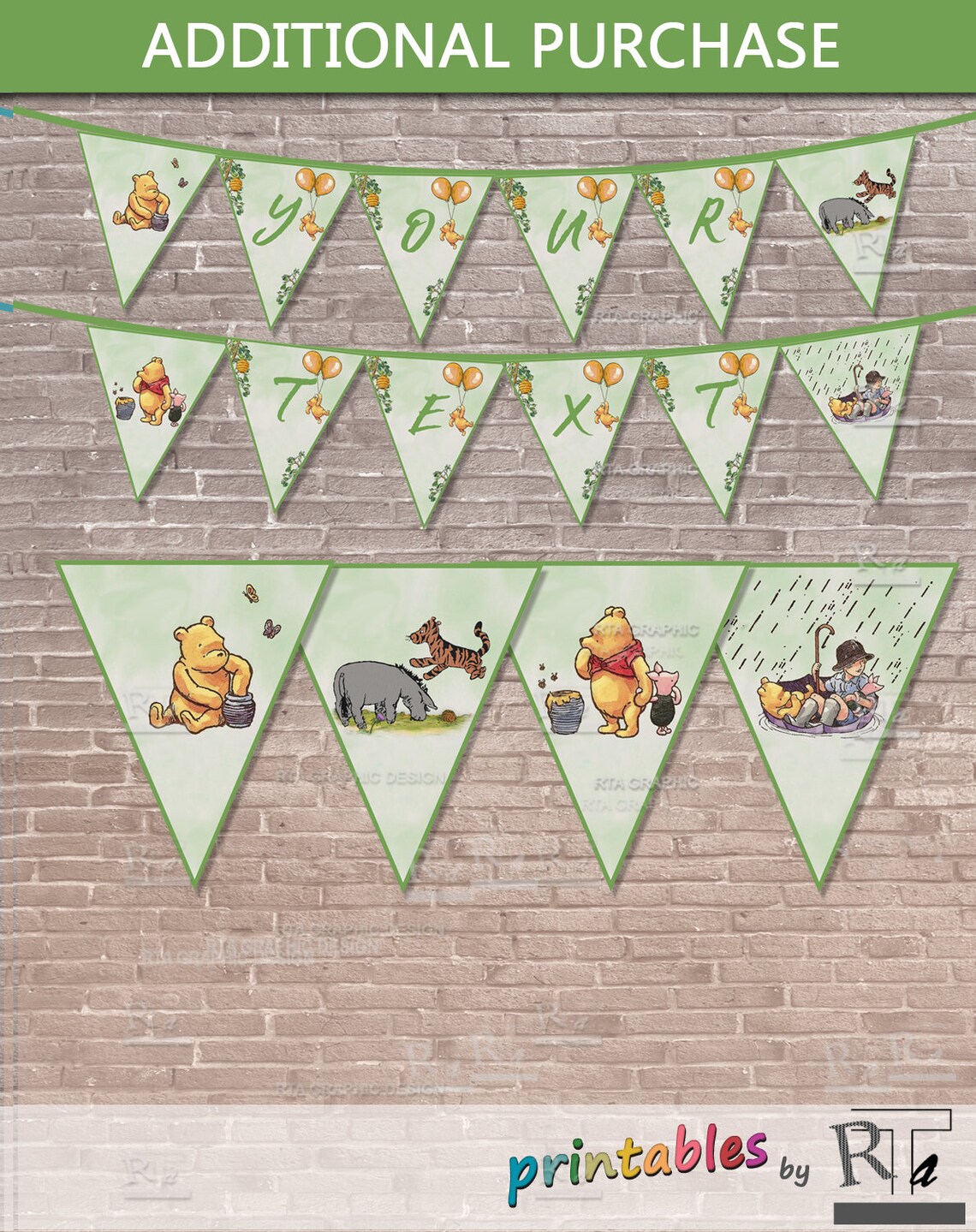 Classic Winnie the Pooh Labels / Instant Download & Editable / - Etsy