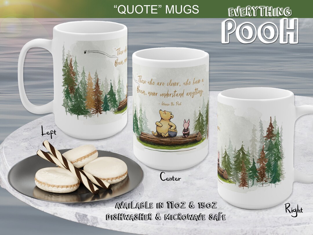 Classic Winnie the Pooh Mug 11/15oz RUSTIC Pooh Quote Mug ("those Who ...