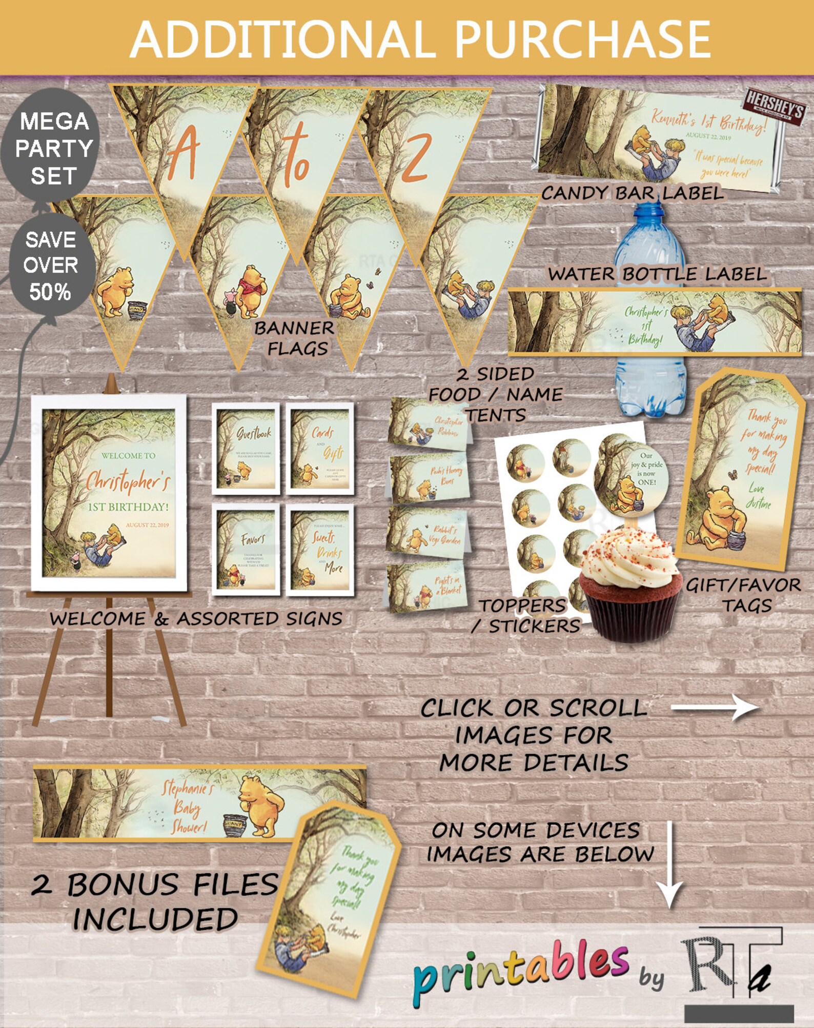 Retro Classic Winnie the Pooh MILESTONE BOARD / Instant | Etsy