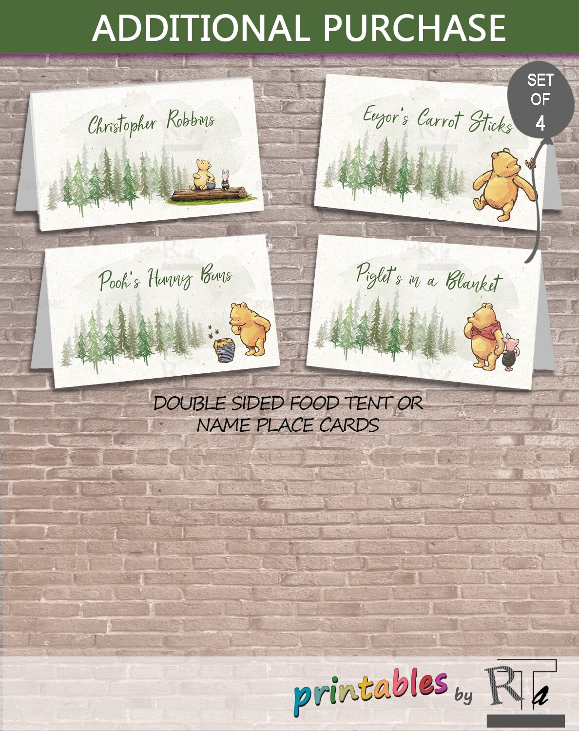 Rustic Pooh TIME CAPSULE / Instant Download Editable / Baby | Etsy