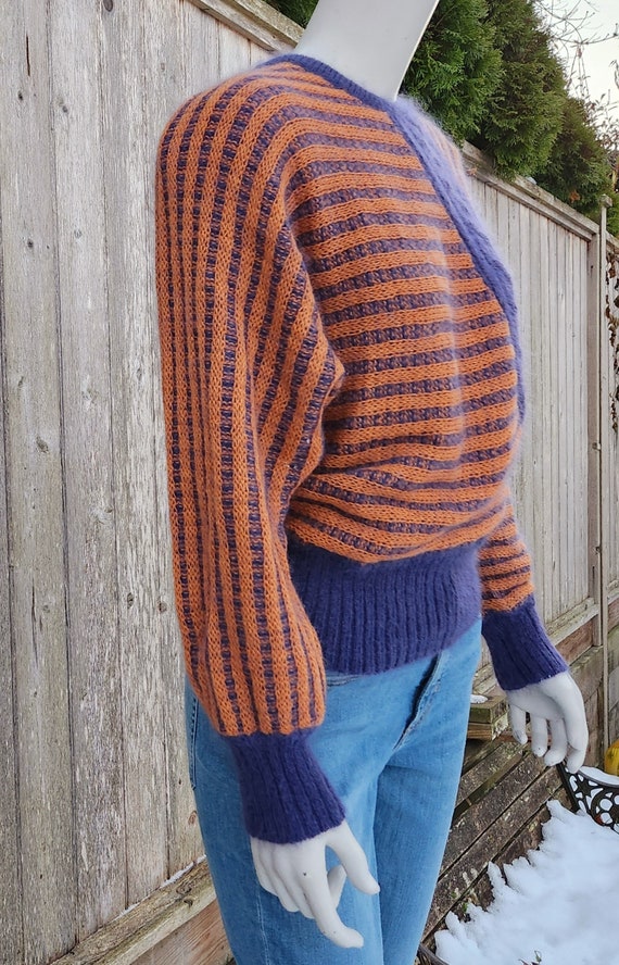 Vintage 1970s Super Kid Mohair Sweater Muted Brownish… - Gem