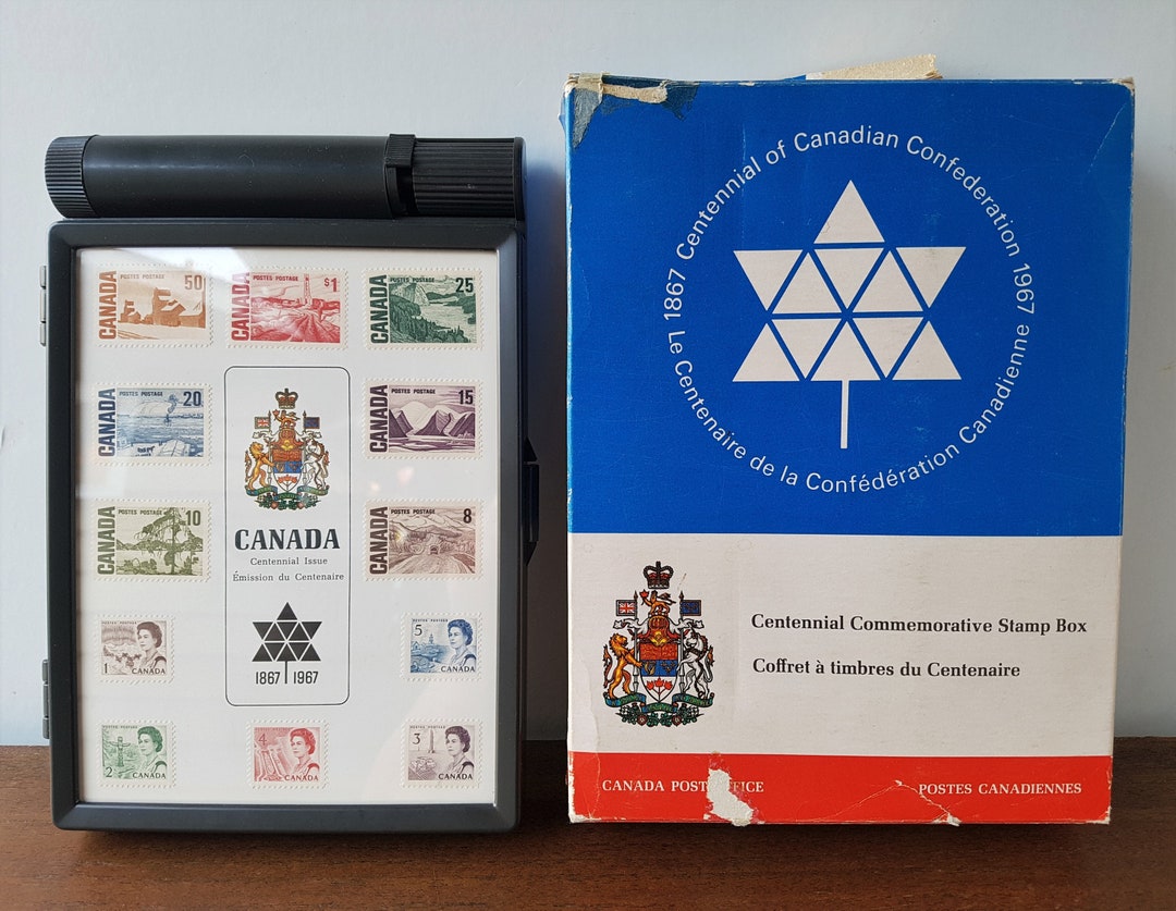 Vintage 1967 CANADA Centennial Issue Stamps Set Canadian Post Office ...