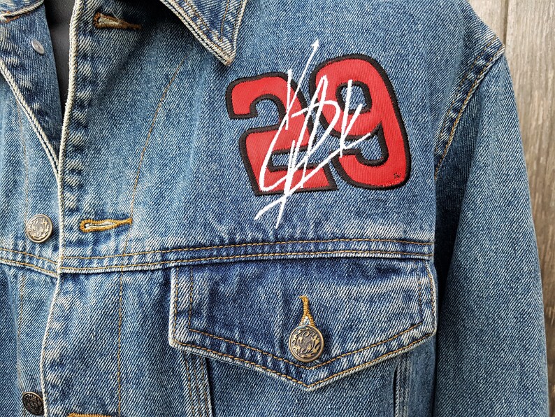 Vintage GM GOODWRENCH Service Plus #29 Kevin Harvick Denim Jean Jacket ...