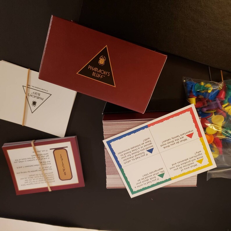 Rare New Pharoah's Bluff Board Game Egypt Pyramid | Etsy