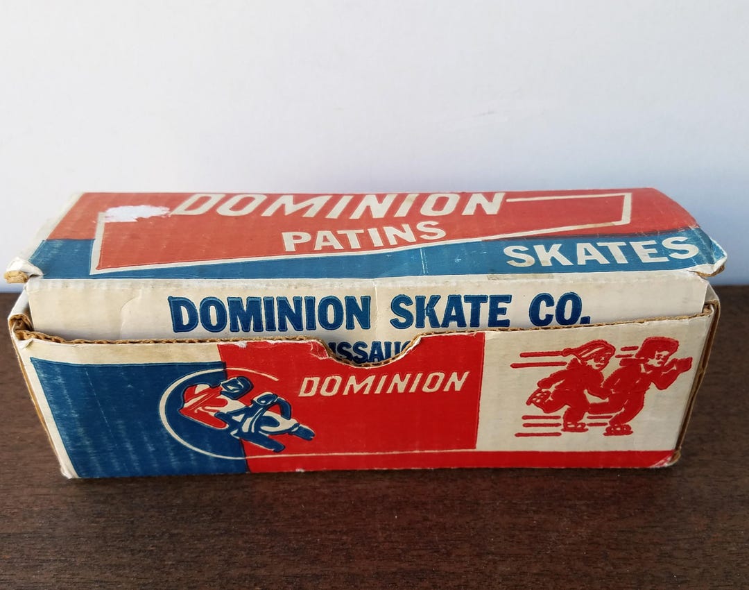 Vintage 1960s DOMINION Skate Company BOB SKATES - Metal Adjustable Ice ...
