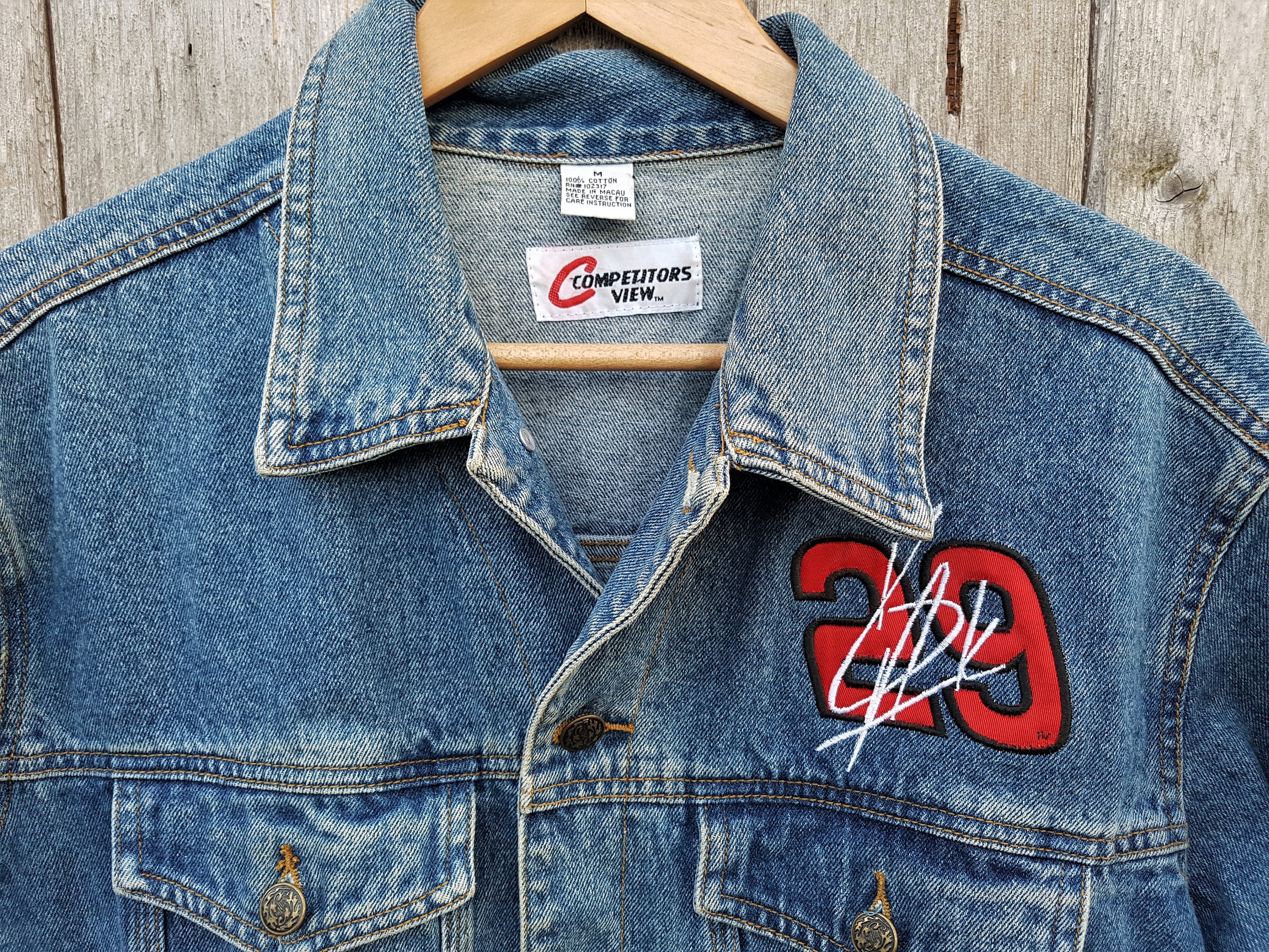 Vintage GM GOODWRENCH Service Plus #29 Kevin Harvick Denim Jean Jacket ...