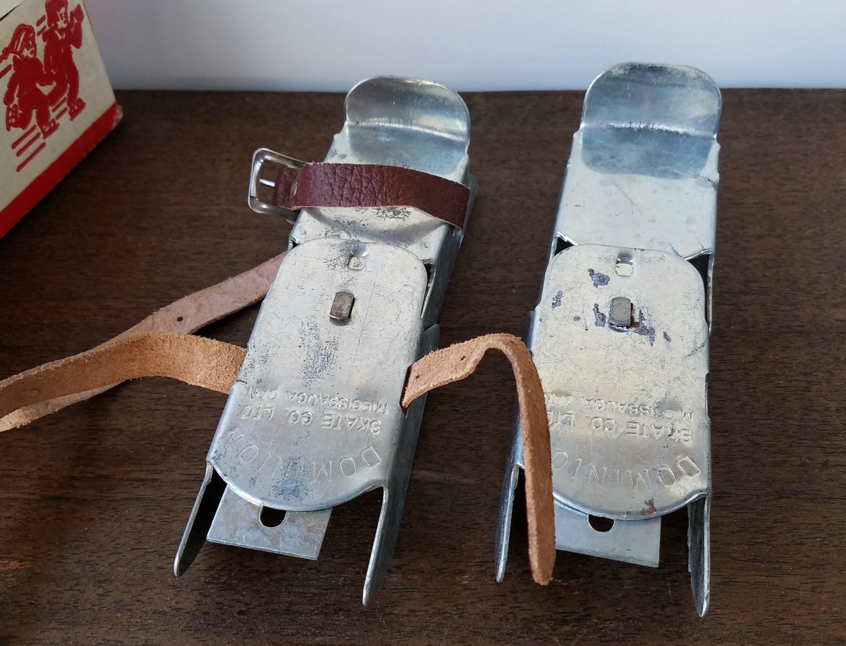 Vintage 1960s DOMINION Skate Company BOB SKATES - Metal Adjustable Ice ...