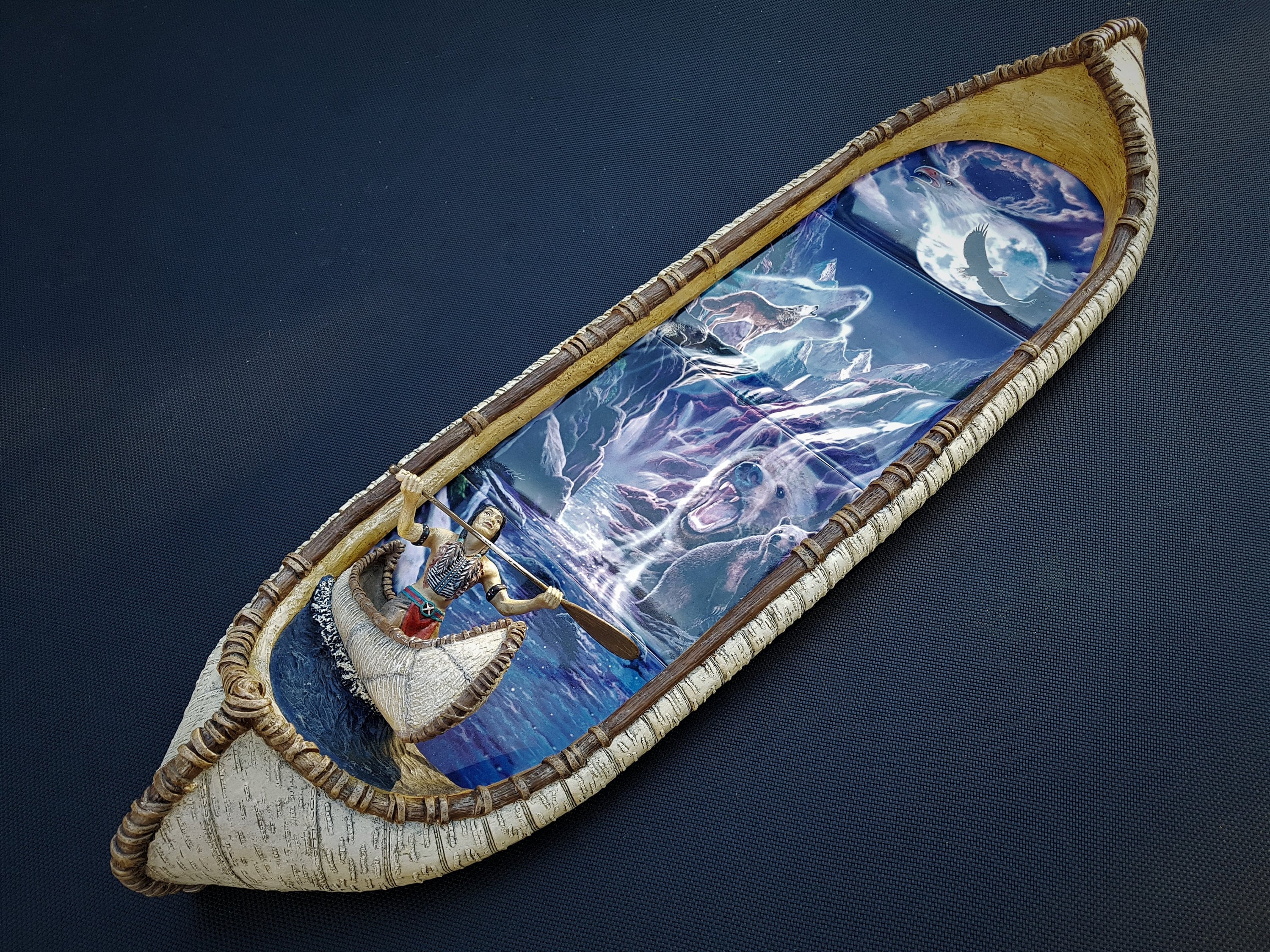 SPIRIT CANOE Guardian of the Sky by Robin Koni the Bradford Exchange ...