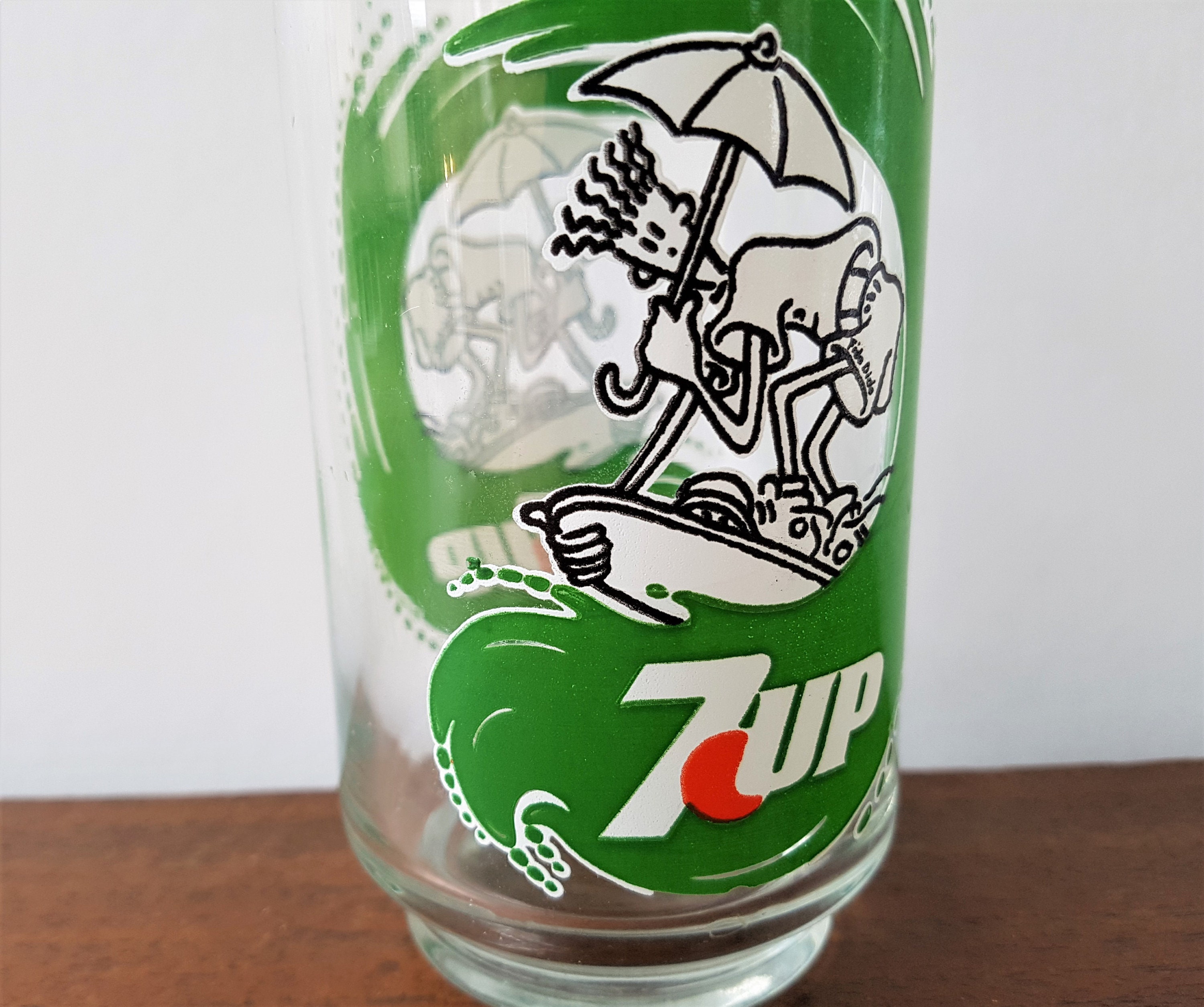 Vintage 90s 7up FIDO DIDO Surfer Character Promo Drinking Glass ...