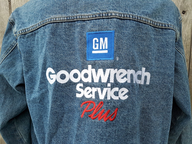 Vintage GM GOODWRENCH Service Plus #29 Kevin Harvick Denim Jean Jacket ...