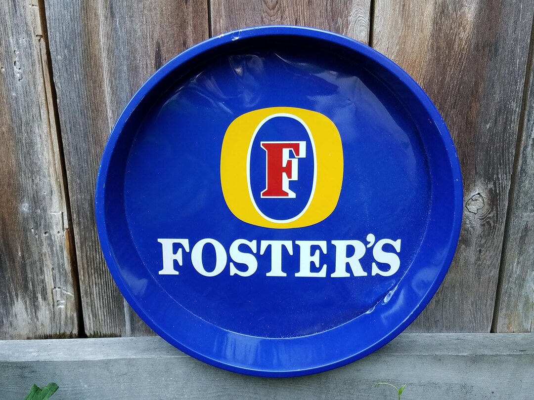 Vintage FOSTER'S LAGER Australian Beer Tin Litho Serving Tray - Retro ...