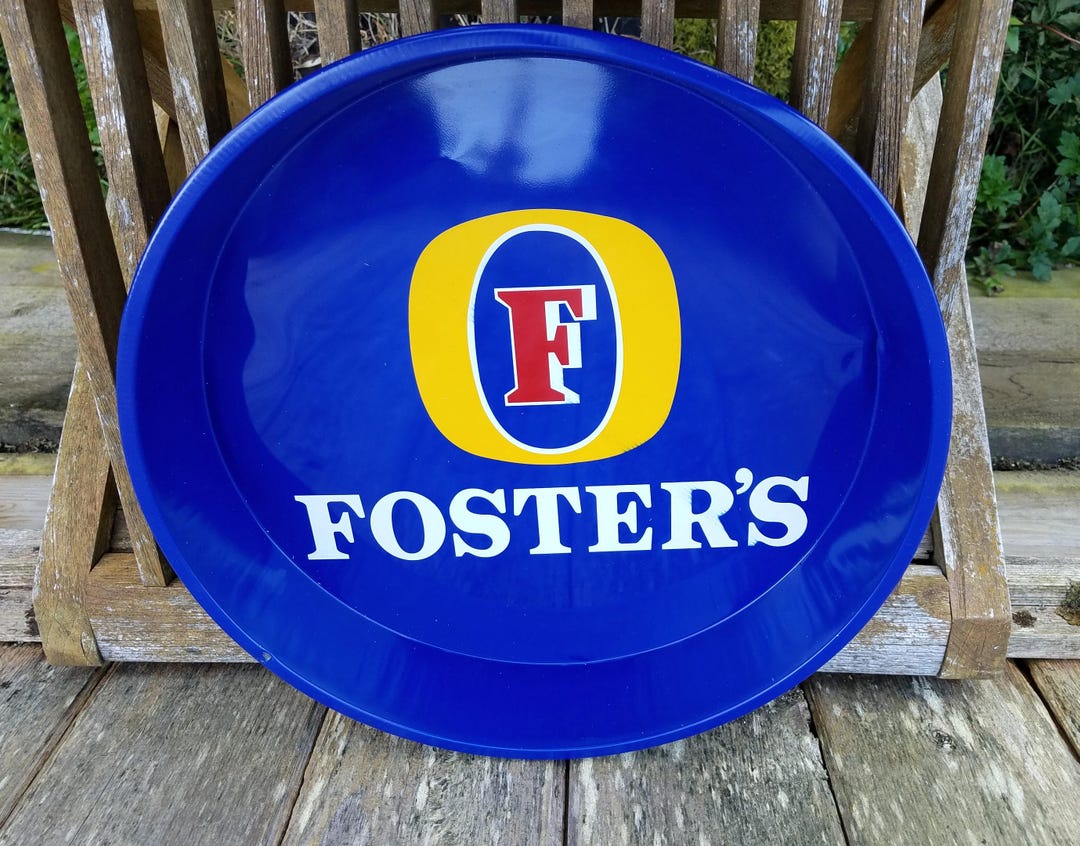 Vintage FOSTER'S LAGER Australian Beer Tin Litho Serving Tray - Retro ...