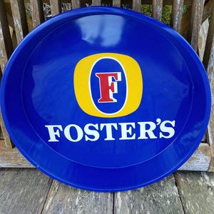 Vintage FOSTER'S LAGER Australian Beer Tin Litho Serving Tray - Retro ...