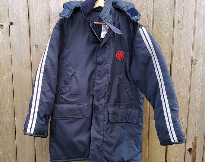 Vintage AIR CANADA Airport Ramp Uniform Reflective Heavy Coat Airline ...
