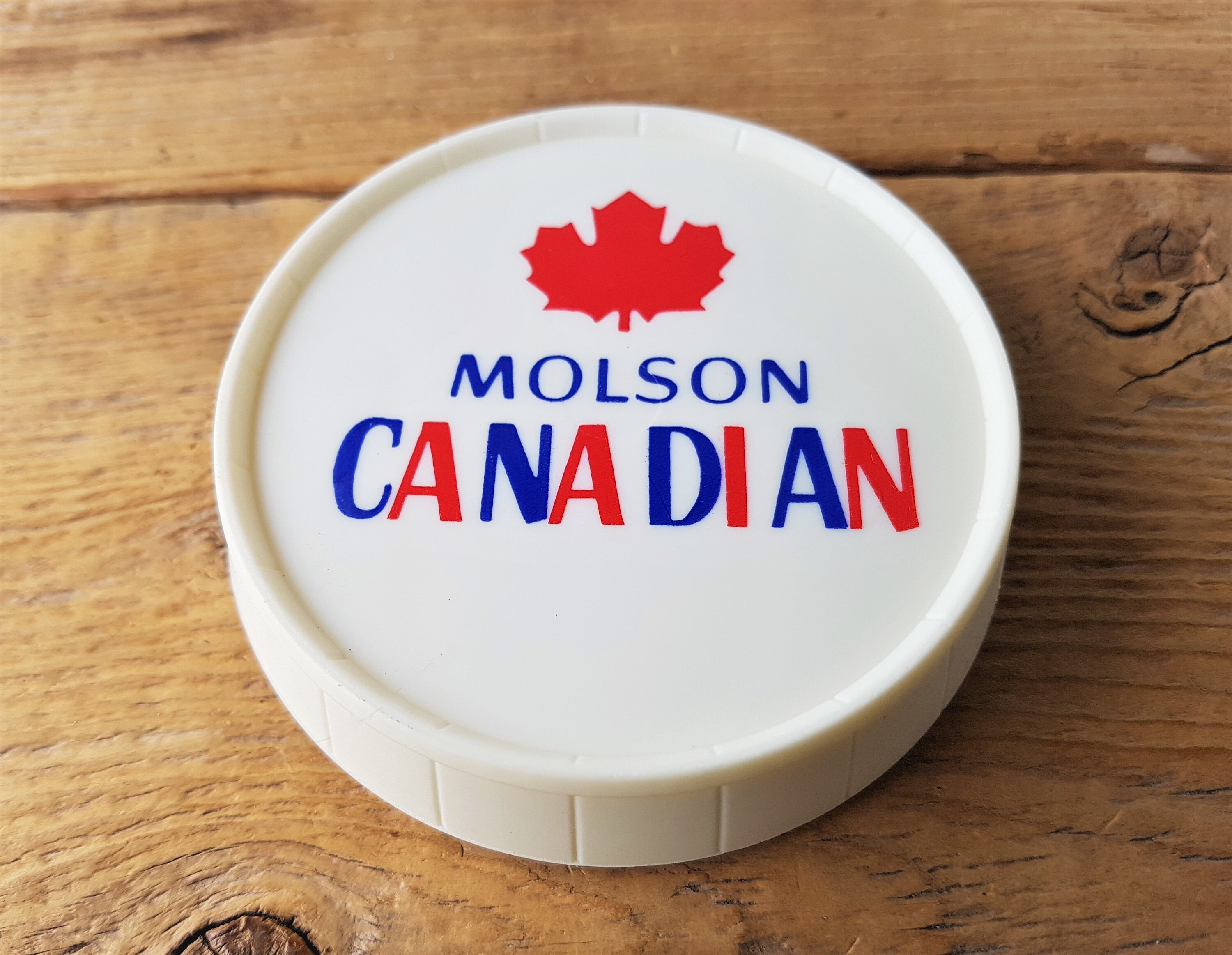 Vintage 80s MOLSON CANADIAN BEER 3 Way Bottle Opener Round Magnetic ...