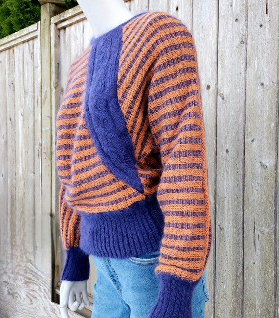 Vintage 1970s Super Kid Mohair Sweater Muted Brownish… - Gem
