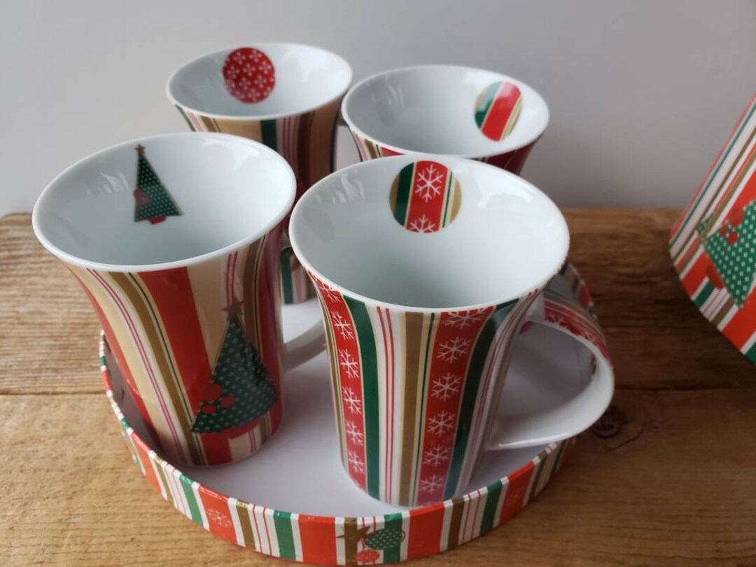 Vintage "christmas" MAXWELL & WILLIAMS Designer Homewares Striped BOXED ...