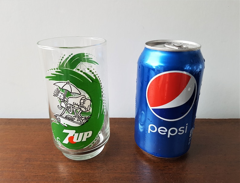 Vintage 90s 7up FIDO DIDO Surfer Character Promo Drinking Glass ...