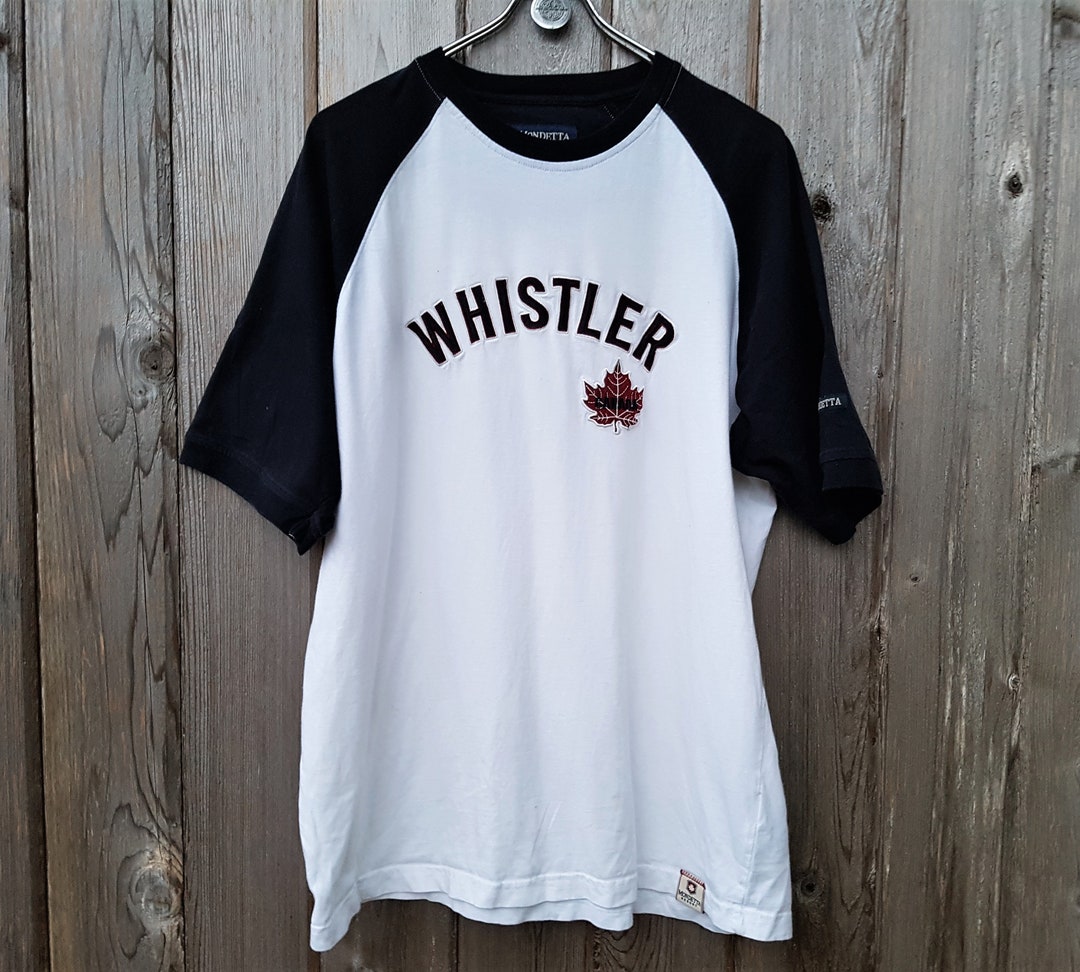 Vintage WHISTLER CANADA Ski Souvenir T-shirt Mondetta Resort Size XL ...
