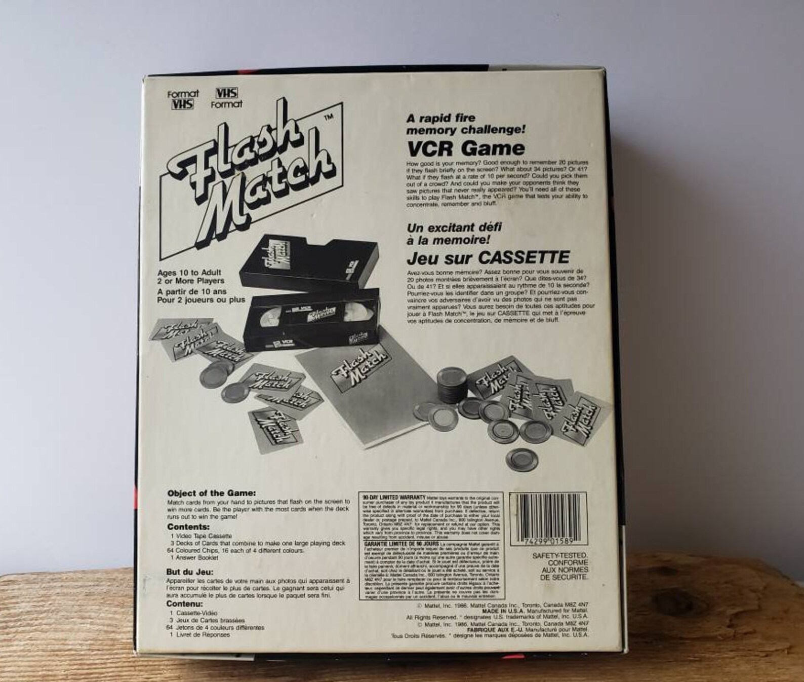 Vintage 80s Flash Match VHS Game Chips Cards VCR TV Game 1986 - Etsy Canada