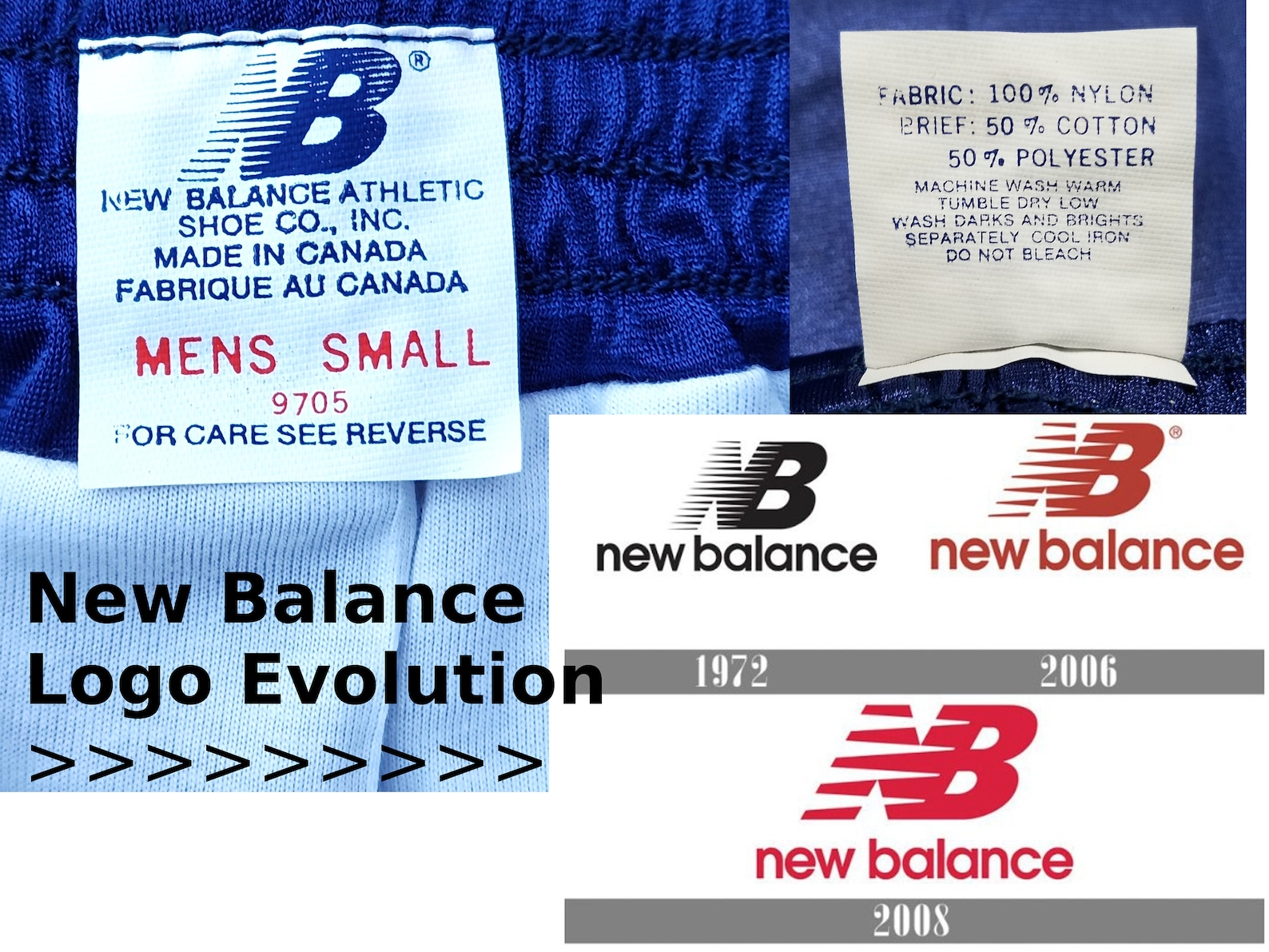 Vintage 80s NEW BALANCE Shiny Navy Satin Running Gym Shorts Deadstock ...