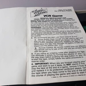 Vintage 80s Flash Match VHS Game Chips Cards VCR TV Game 1986 Mattel ...
