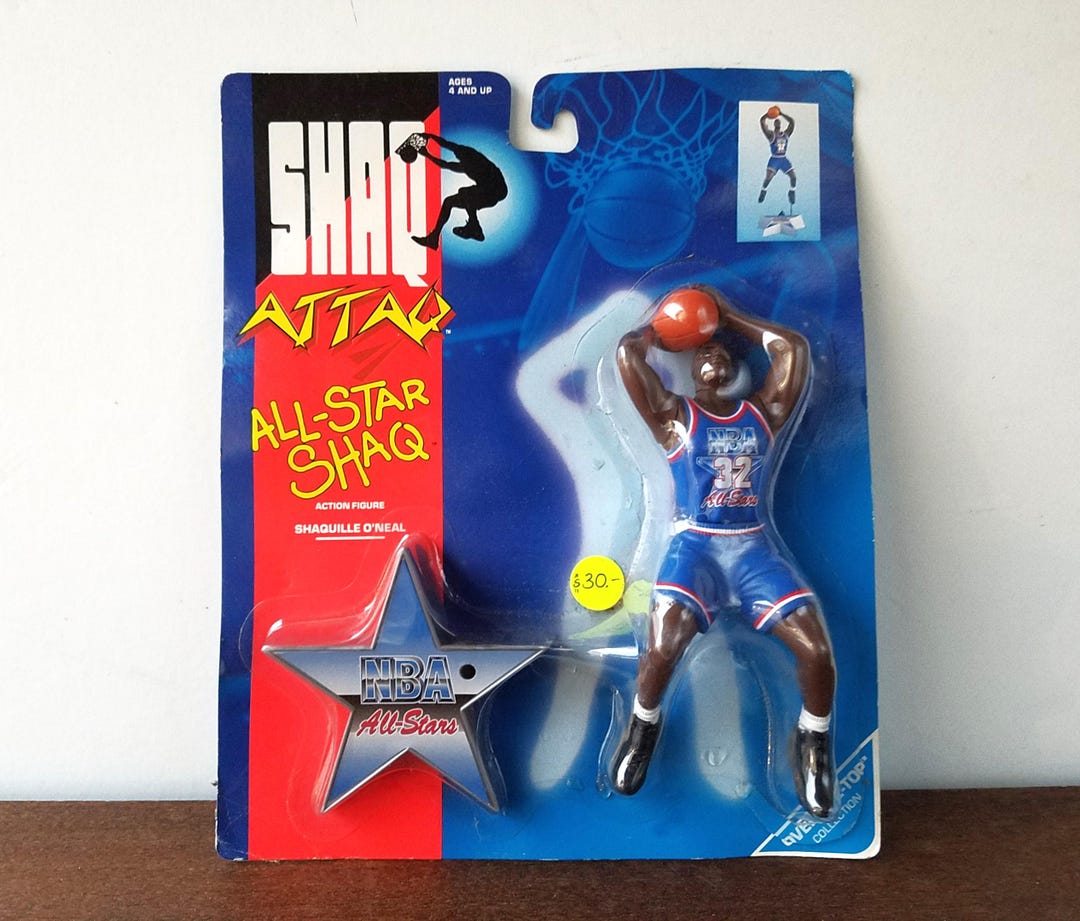 Vintage 1993 SHAQ ATTAQ All-star Shaq Official NBA Over the Top Action ...