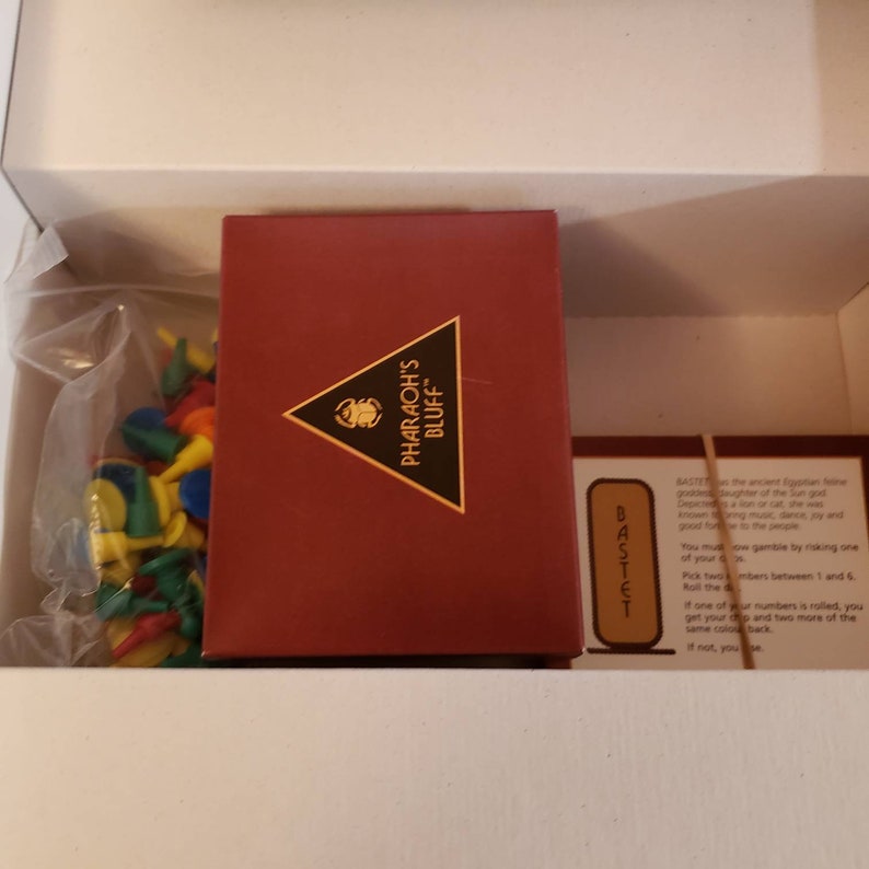 Rare New Pharoah's Bluff Board Game Egypt Pyramid | Etsy