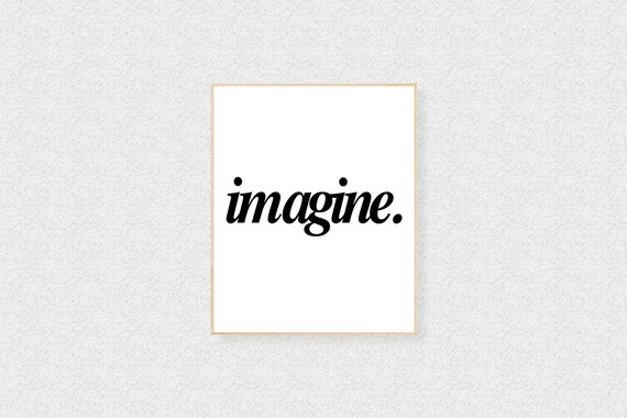 Imagine. Download Printable 8x10 SVG Vector | Etsy