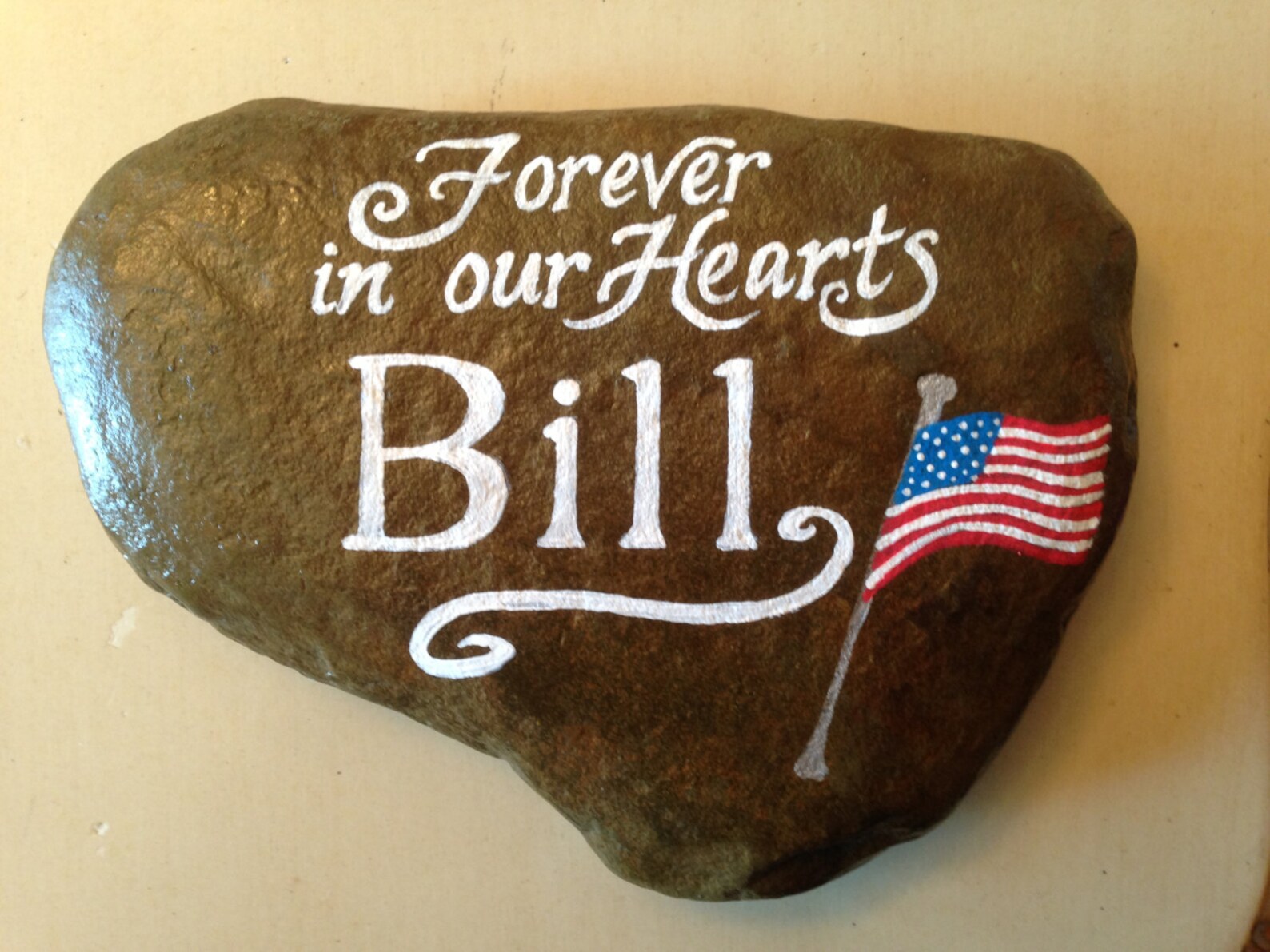 Memorial Handpainted Rocks - Etsy
