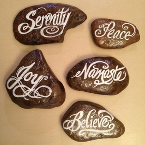 Handpainted Inspirational River Rocks - Etsy