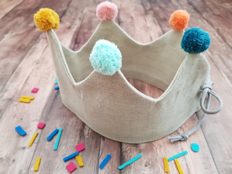 Pretend Play Crown Kids Birthday Crown Fabric Play Crown - Etsy