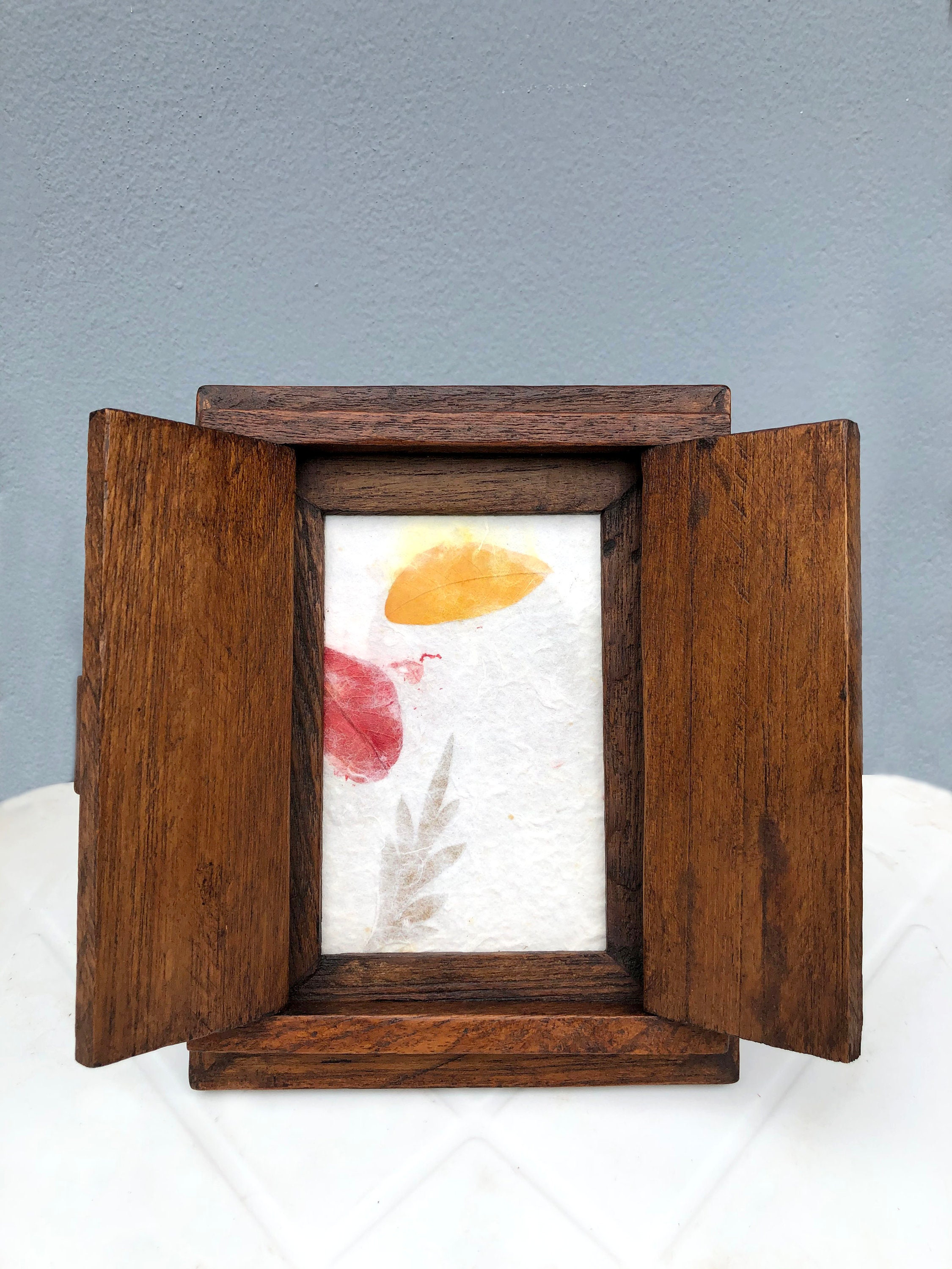 Rustic Photo Frame 4x6 Picture Frame Teak Wood Shutter Frame - Etsy