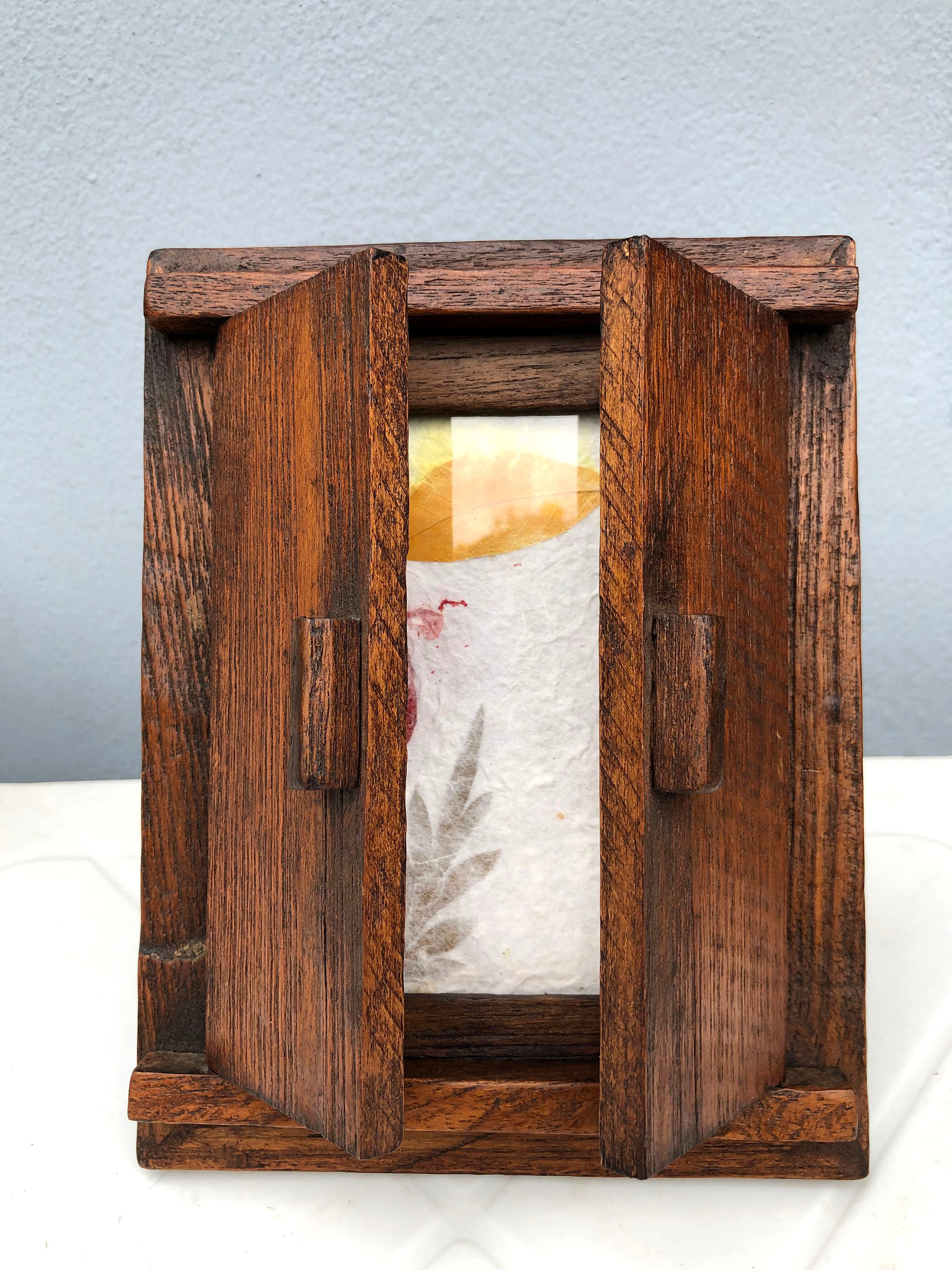 Rustic Photo Frame 4x6 Picture Frame Teak Wood Shutter Frame - Etsy