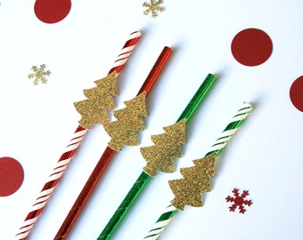 Holiday straws | Etsy