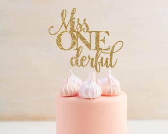 One Derful Cake Topper | Etsy