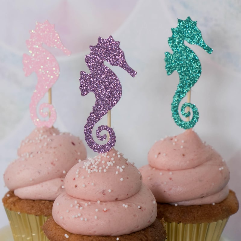 Seahorse Cake Topper - Etsy